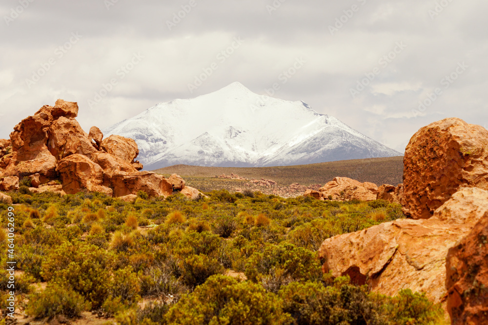 Valley of Rocks in the South West of Bolivia, close to the Andes, the ...