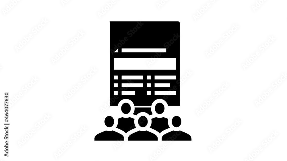 social norms law dictionary animated glyph icon. social norms law ...