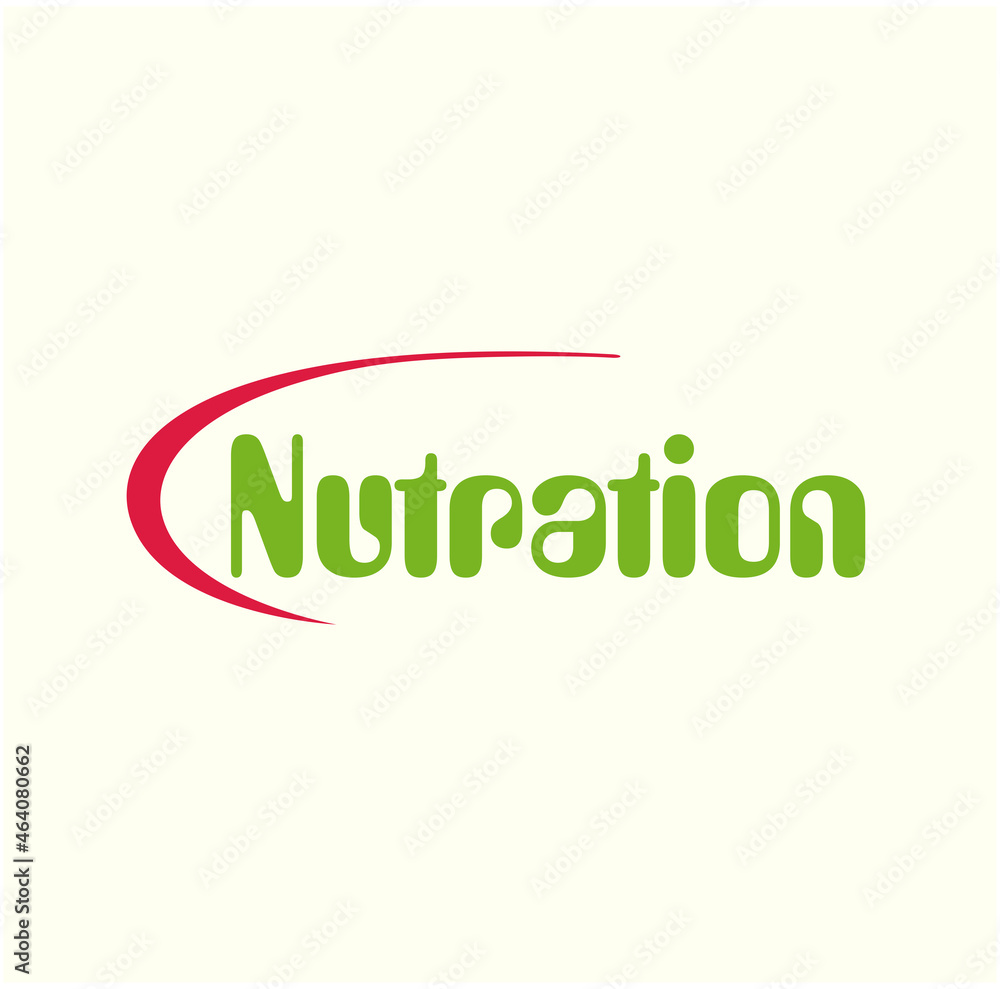 nutrition logo vector logo. nutrition logo. Stock Illustration | Adobe ...