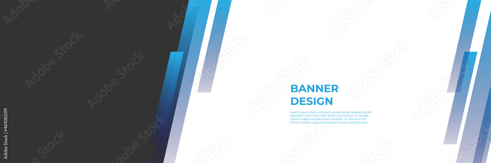 Modern blue banner background. Vector abstract graphic design banner ...