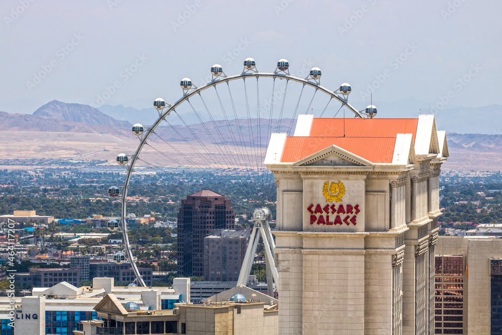 Caesars Palace Hotel and Casino owned by Caesars Entertainment and one ...
