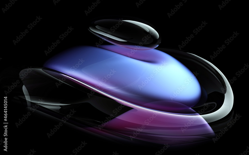 3d render of abstract art 3d background with part of surreal organic ...