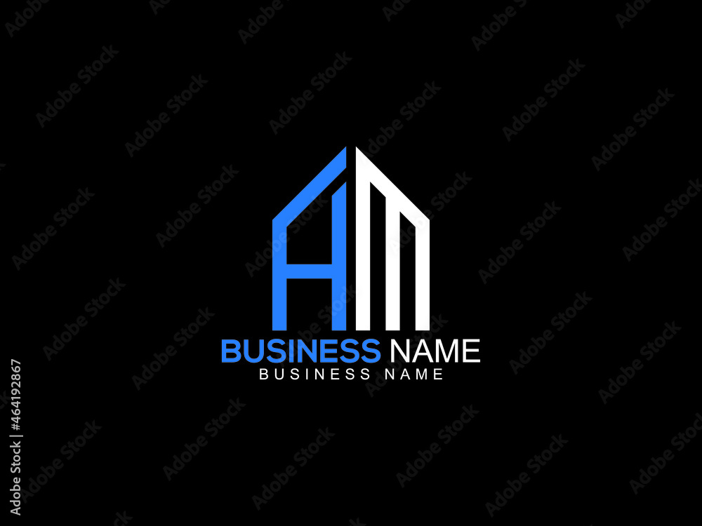 Colorful AM Logo, initial AM a m Letter Logo Icon Vector Image For Your ...