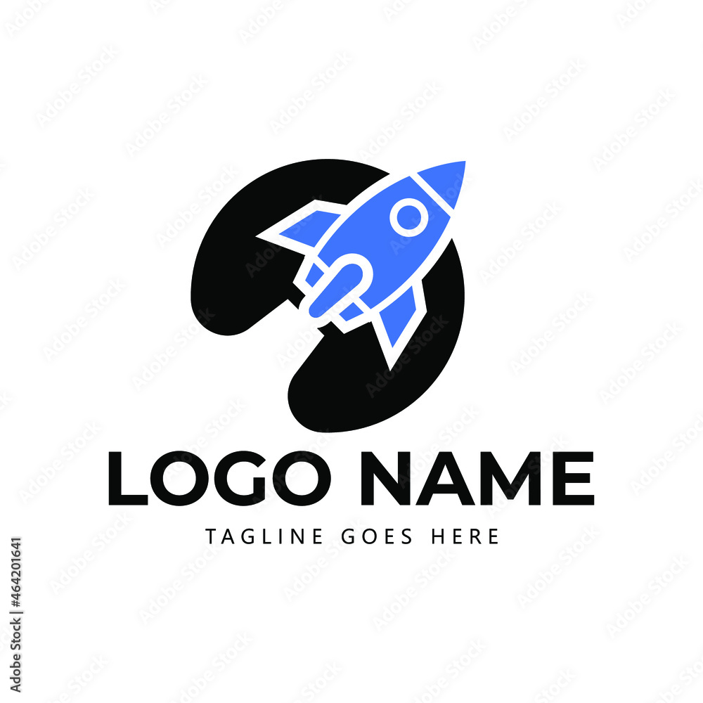 rocket business logo template illustration vector graphic Stock Vector ...