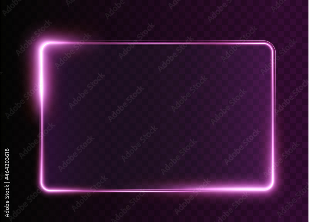 Collection of futuristic hud light pink frame. Technological background ...