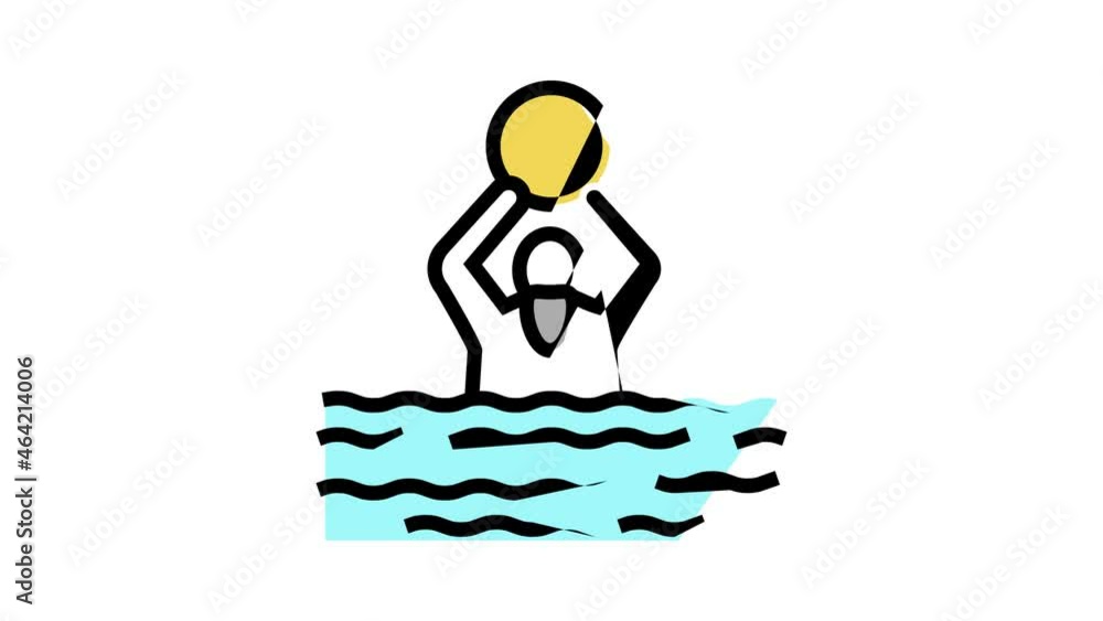 swimming exercise for elderly people animated color icon. swimming ... swimming exercise for elderly people animated color icon. swimming ...