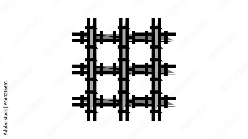 Vidéo Stock welded wire mesh wwf animated color icon. welded wire mesh ... Vidéo Stock welded wire mesh wwf animated color icon. welded wire mesh ...