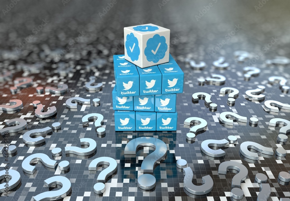 twitter verified badge, social media icons, icon design and 3D ...