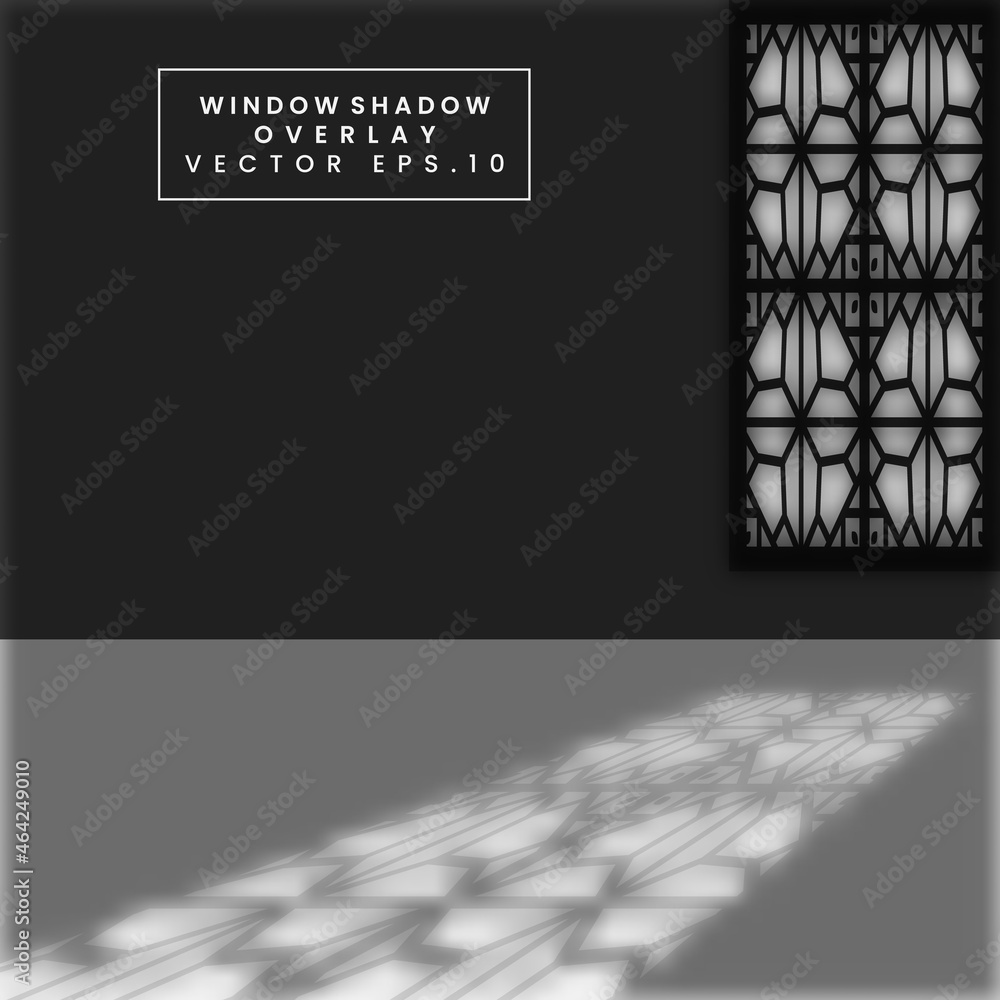 Vector Illustration of realistic roller shutters light and shadow ...
