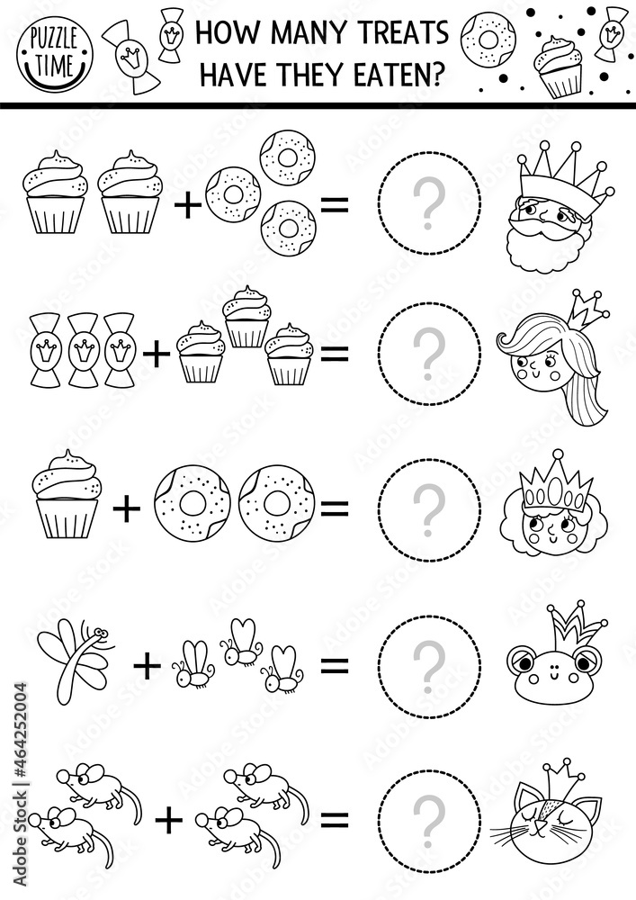How many treats game with cute fairytale characters, donuts, sweets ...