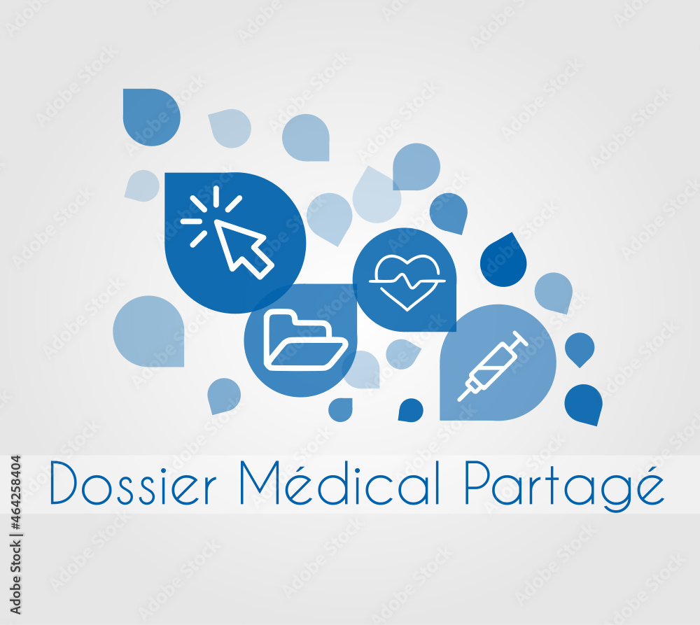 Dossier Médical Partagé Stock Vector | Adobe Stock