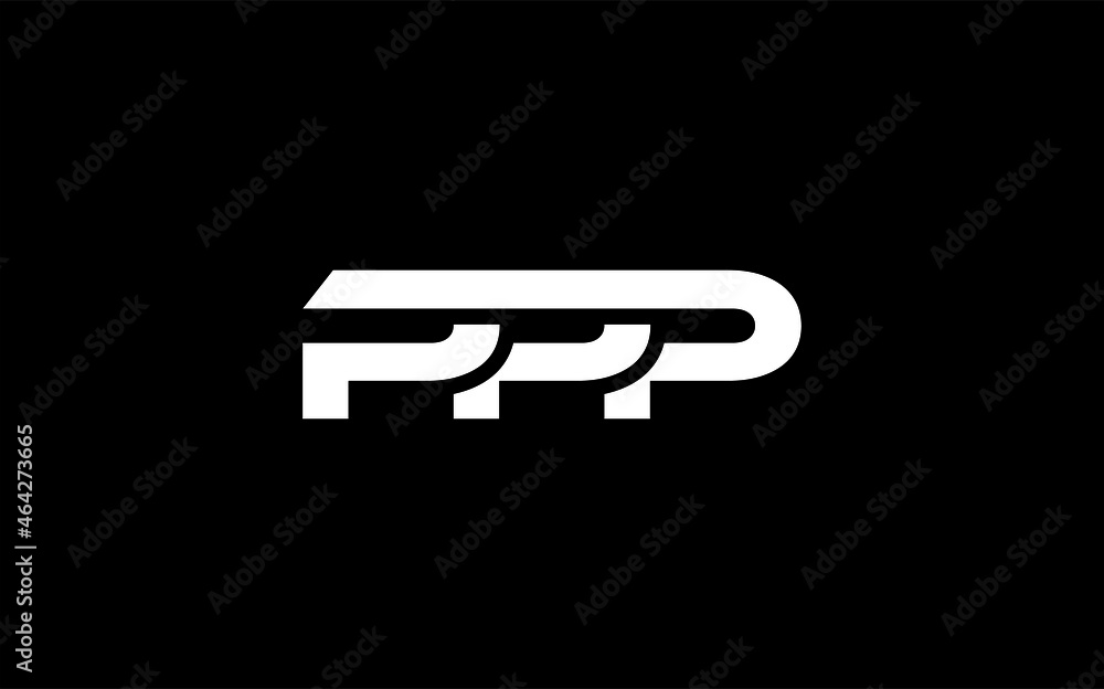 PPP Letter Initial Logo Design Template Vector Illustration Stock ...
