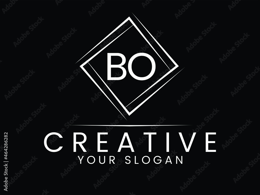 letter BO logo design template, Letter bo for logo company design ...