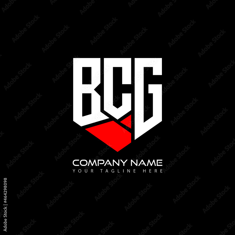 BCG letter logo design on black background.BCG creative initials letter logo concept.BCG letter ...