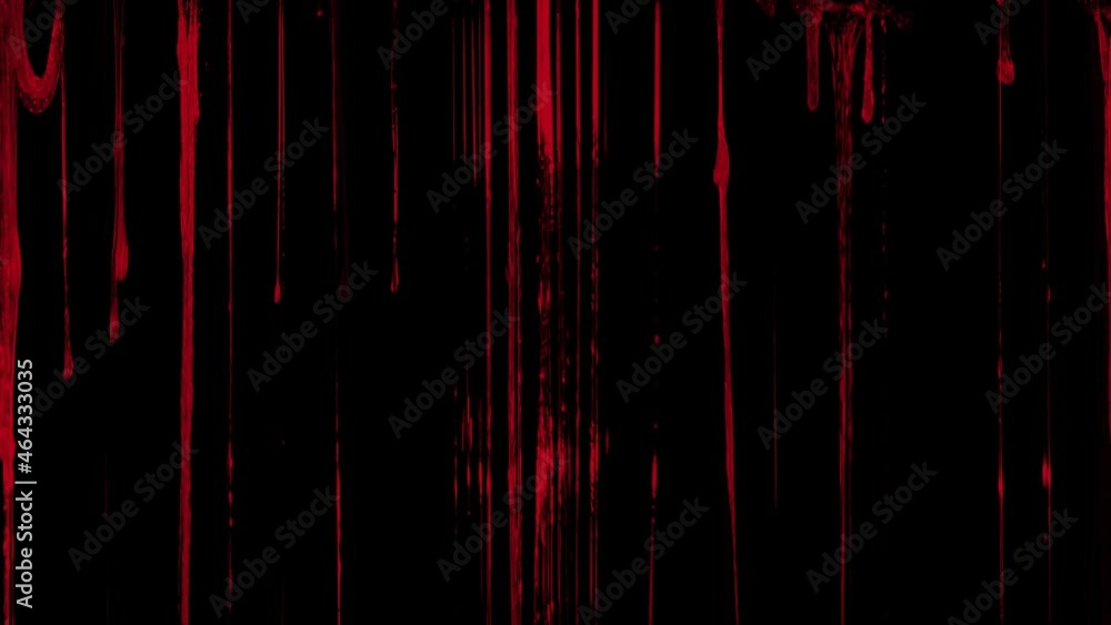 Blood Slime Dripping. Flowing red sticky liquid. Loop 20-seconds ...