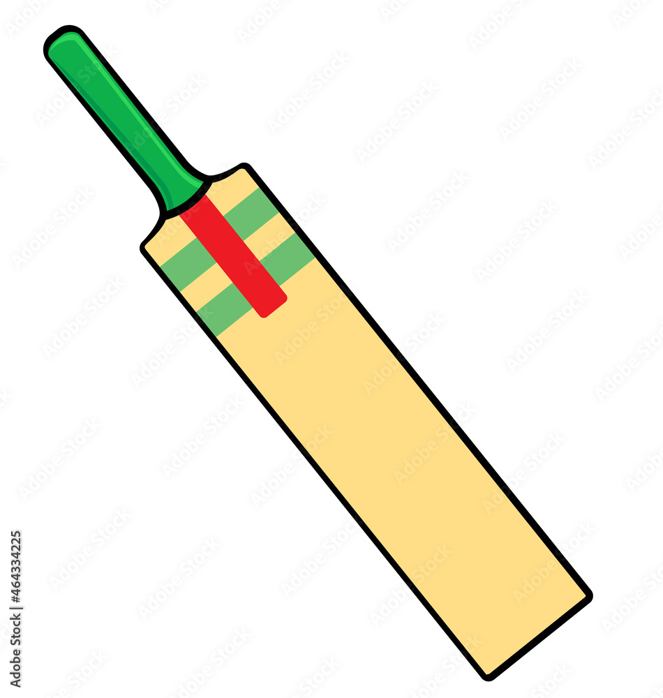 cartoon cricket bat Stock Vector | Adobe Stock