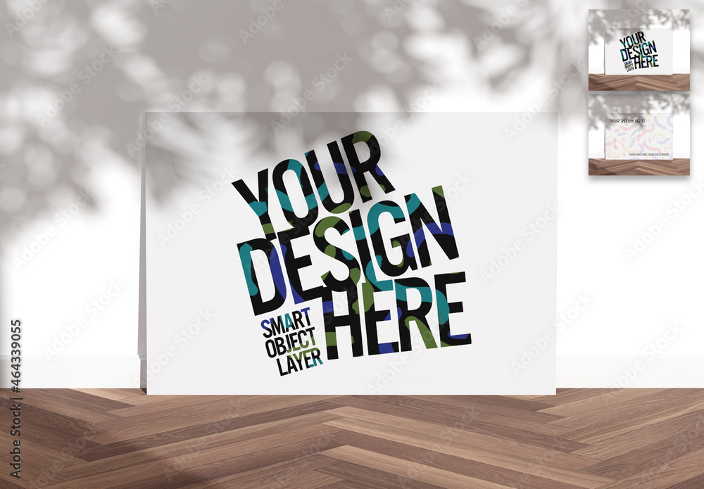 Mockup of a Frame Stock Template | Adobe Stock