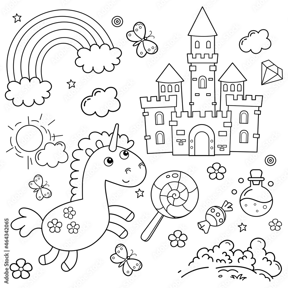 Fairy Tale Castle Coloring Pages