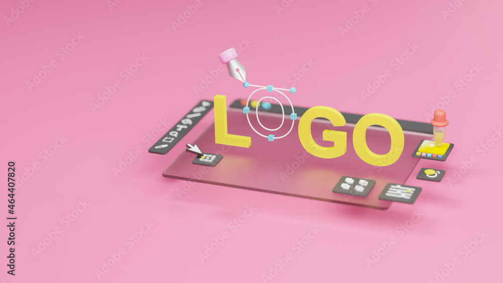 Graphic designer creative creator design logo artwork curve pen tool ...