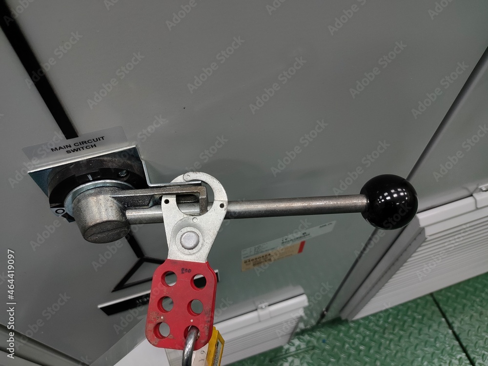 Lockout Tagout , Electrical safety system.Key lock switch or circuit ...