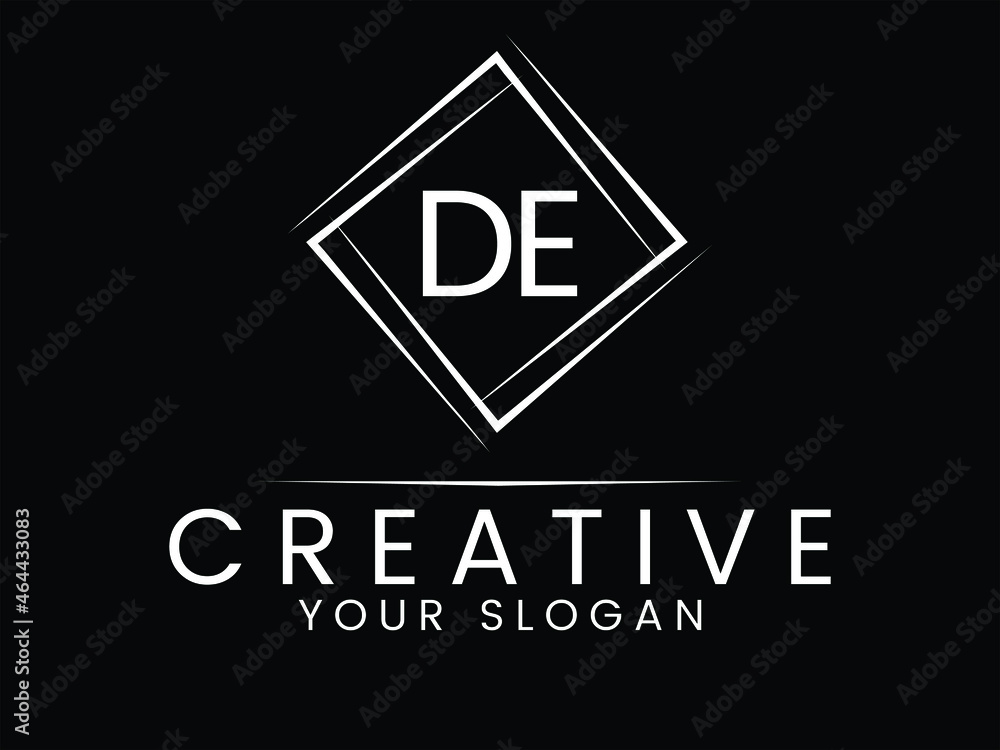 letter DE logo design template, Letter de for logo company design ...