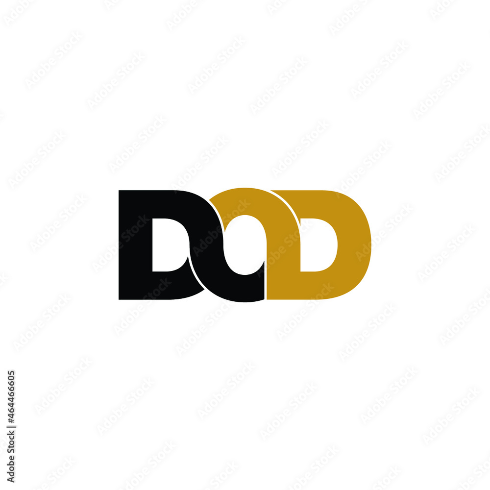 DOD letter monogram logo design vector Stock Vector | Adobe Stock
