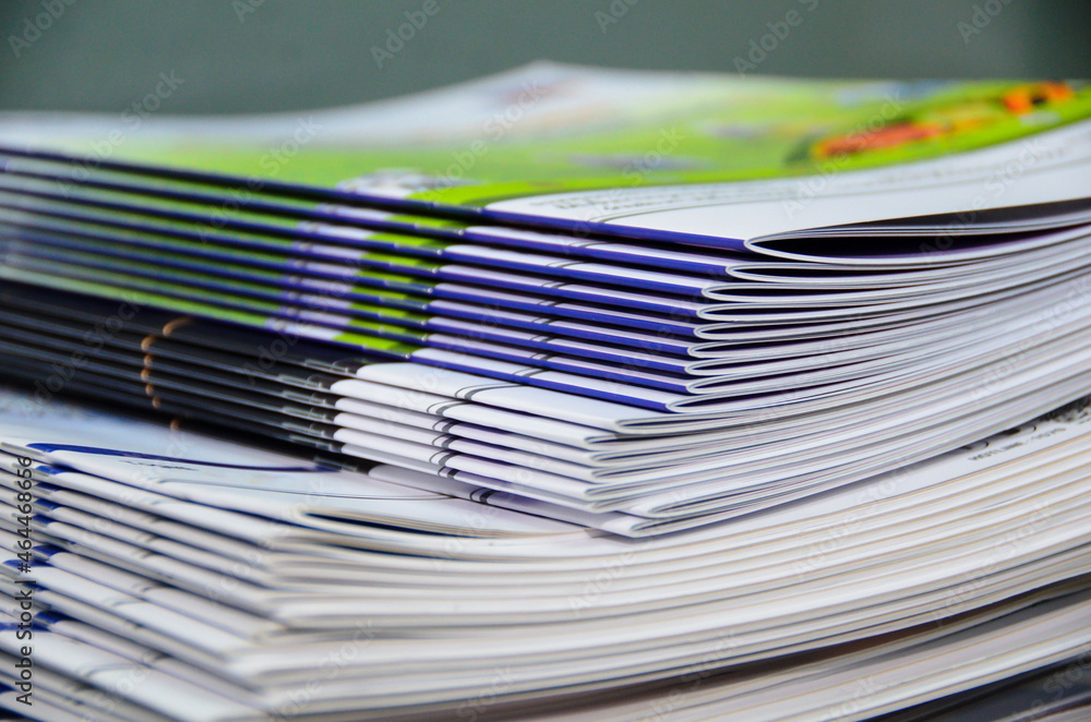 stack of magazines Stock Photo | Adobe Stock