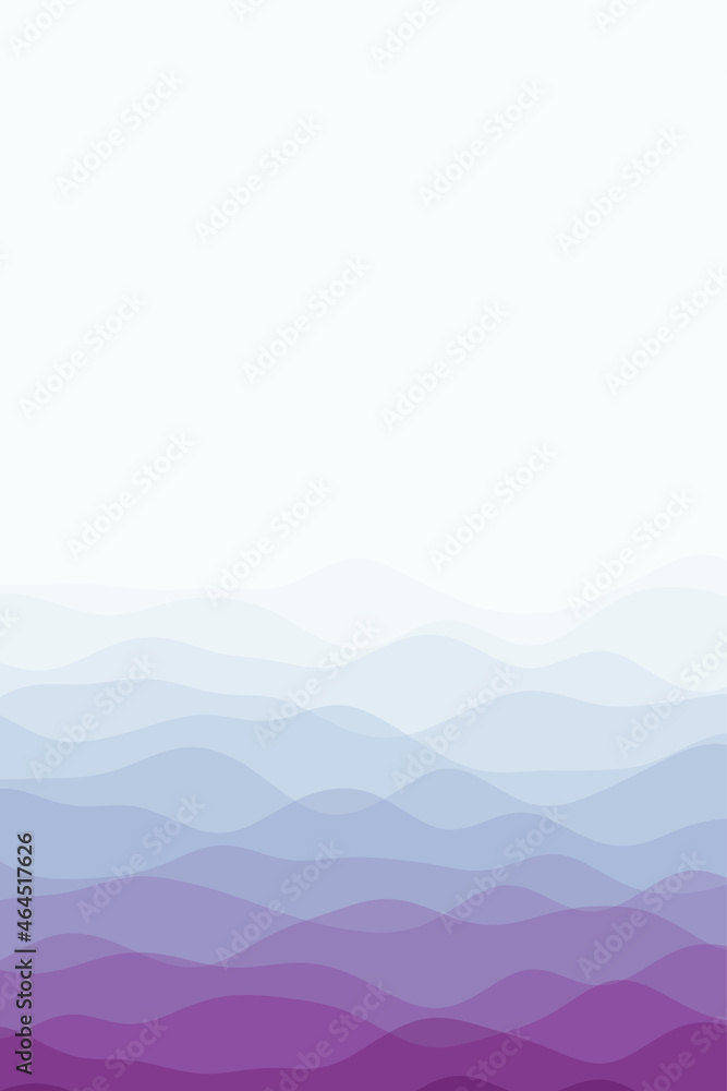 Cover page template. Page template with soft curves in blue purple ...