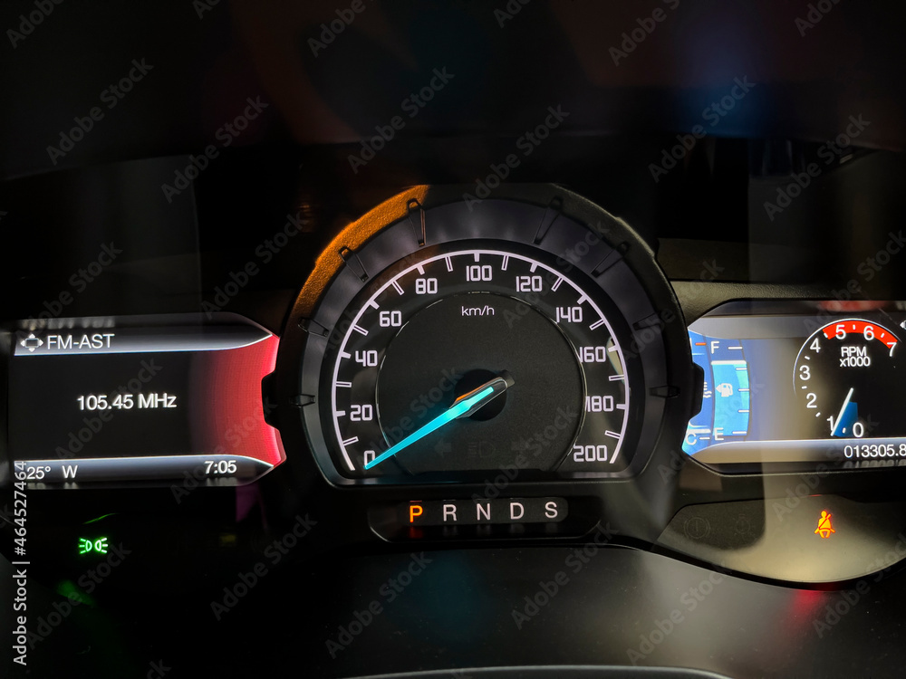 Ford everest speedometer and other meter dashboard Stock Photo | Adobe ...