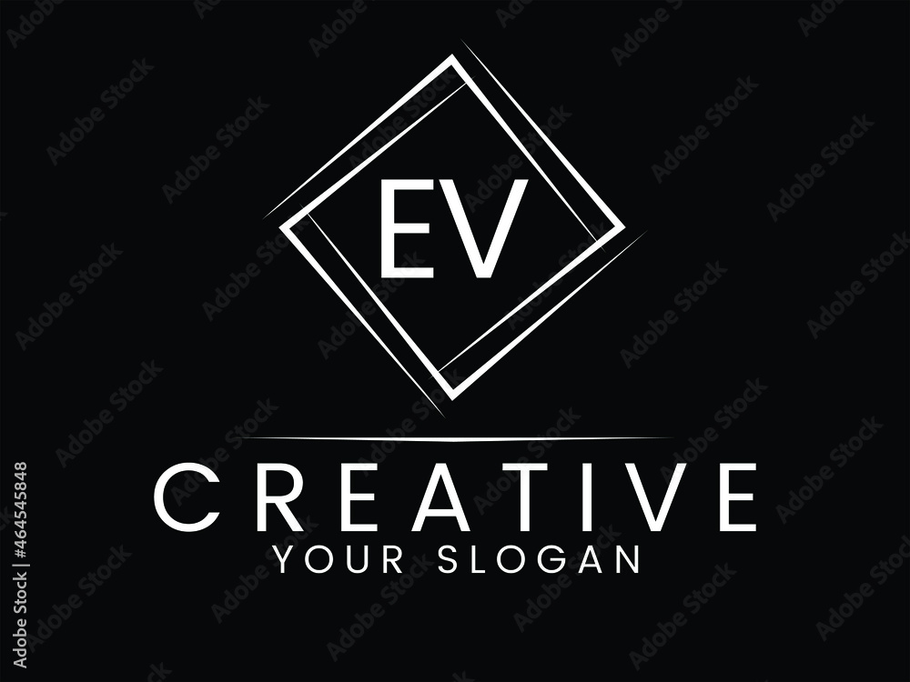 letter EV logo design template, Letter ev for logo company design ...