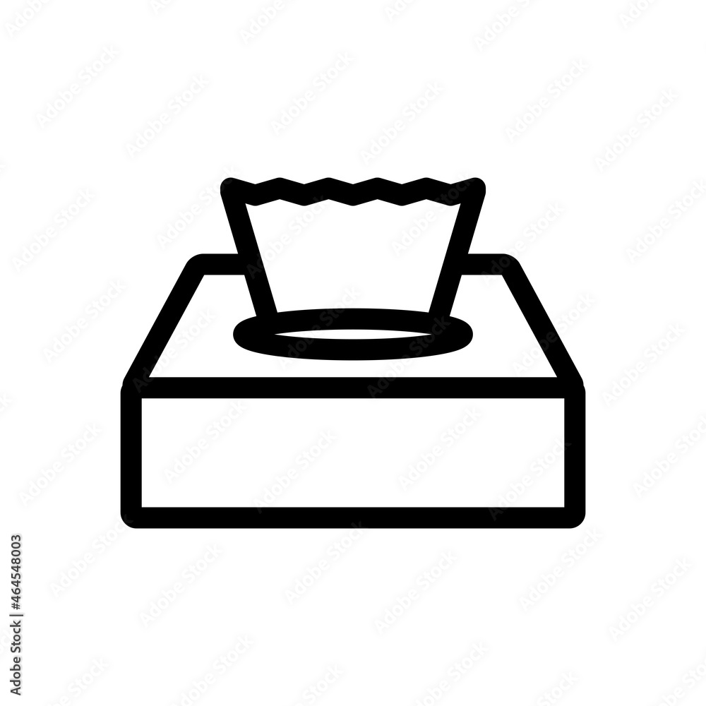 Tissue paper icon template editable. Tissue box symbol vector sign ...