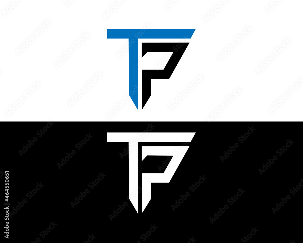 Letter TP Abstract Logo Design Vector Illustration. Stock Vector ...
