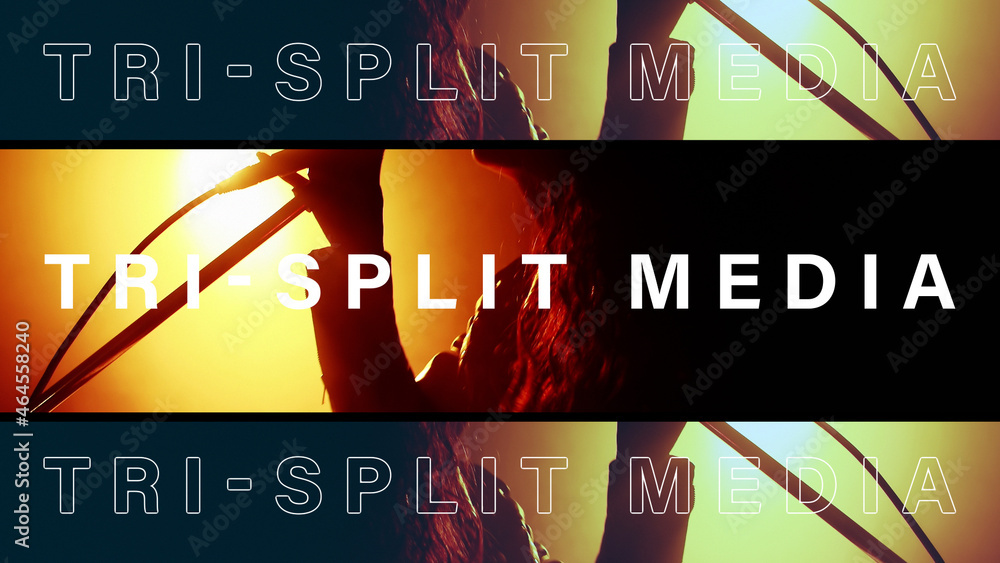 Tri-Split Media Replacement Title Stock Template | Adobe Stock