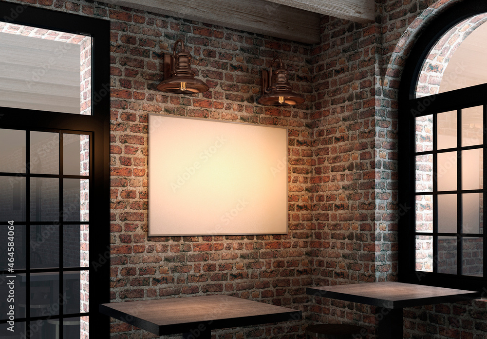 Bar Poster Mockup Stock Template | Adobe Stock