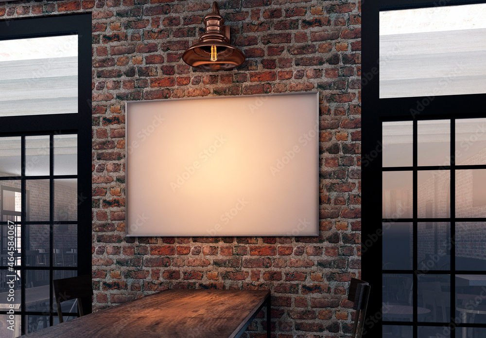 Bar Poster Mockup Stock Template | Adobe Stock