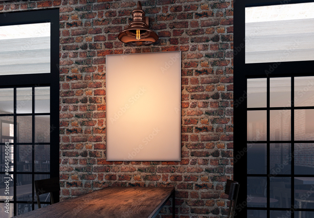 Bar Poster Mockup Stock Template | Adobe Stock