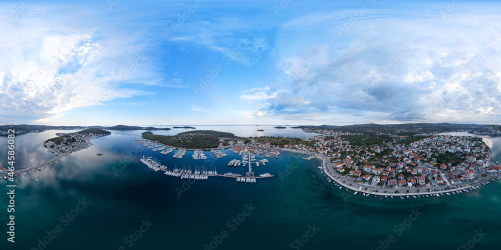 360-degree seamless HDRI panorama from a bird's-eye view. Marina Frapa ...