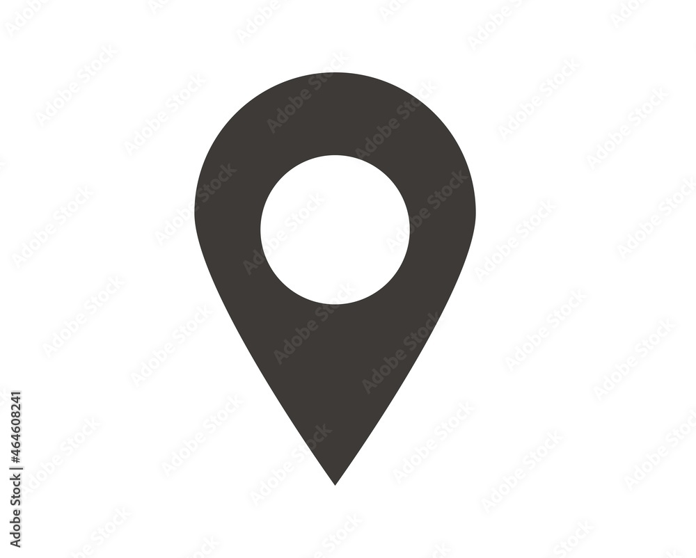 マップピン、現在地表示のベクターイラスト素材／ピン／位置情報／アイコン Stock Vector | Adobe Stock