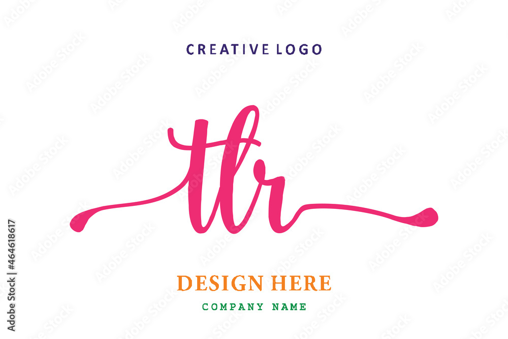 TLR lettering logo is simple, easy to understand and authoritative ...