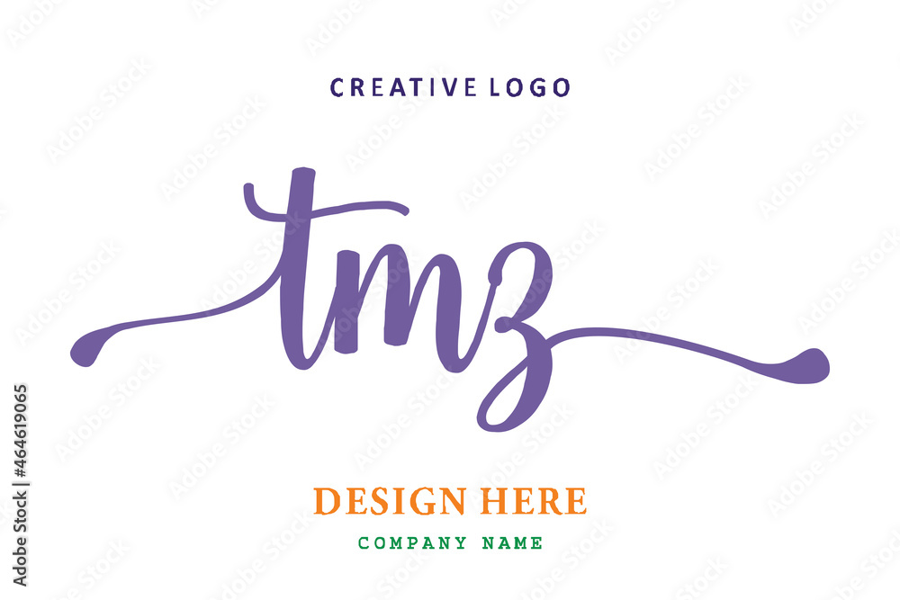 TMZ lettering logo is simple, easy to understand and authoritative ...