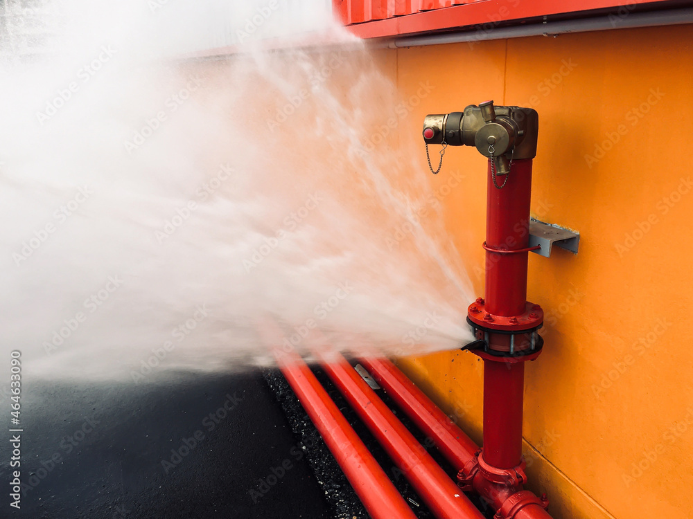 Fire water hose, The water pipe is off, the big water hose damaged ...