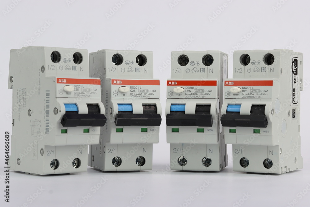 ABB DS201 is an RCBO 1P+N with a width of two modules to protect single ...