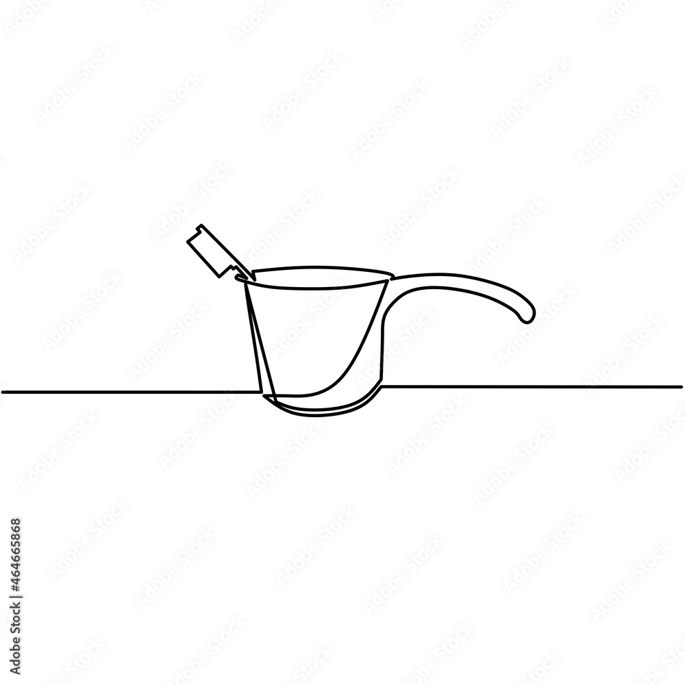 Continuous line drawing of water dipper, object one line, single line ...