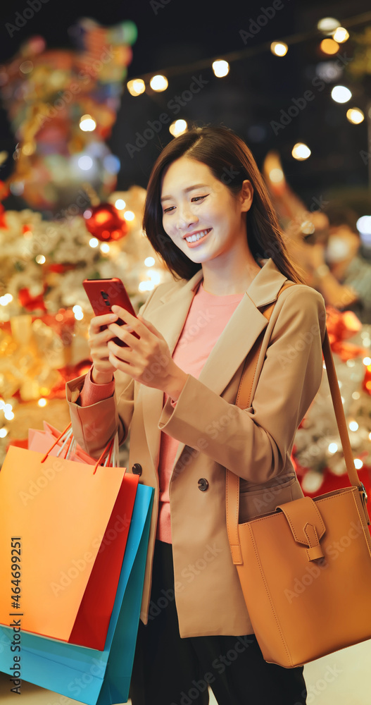 asian woman use smartphone Stock Photo | Adobe Stock