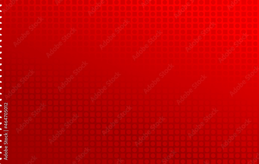 red background with square and round motifs. abstract red background ...