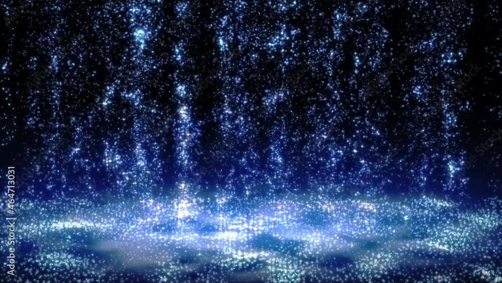 4K Abstract background animation shining particles, stardust ...