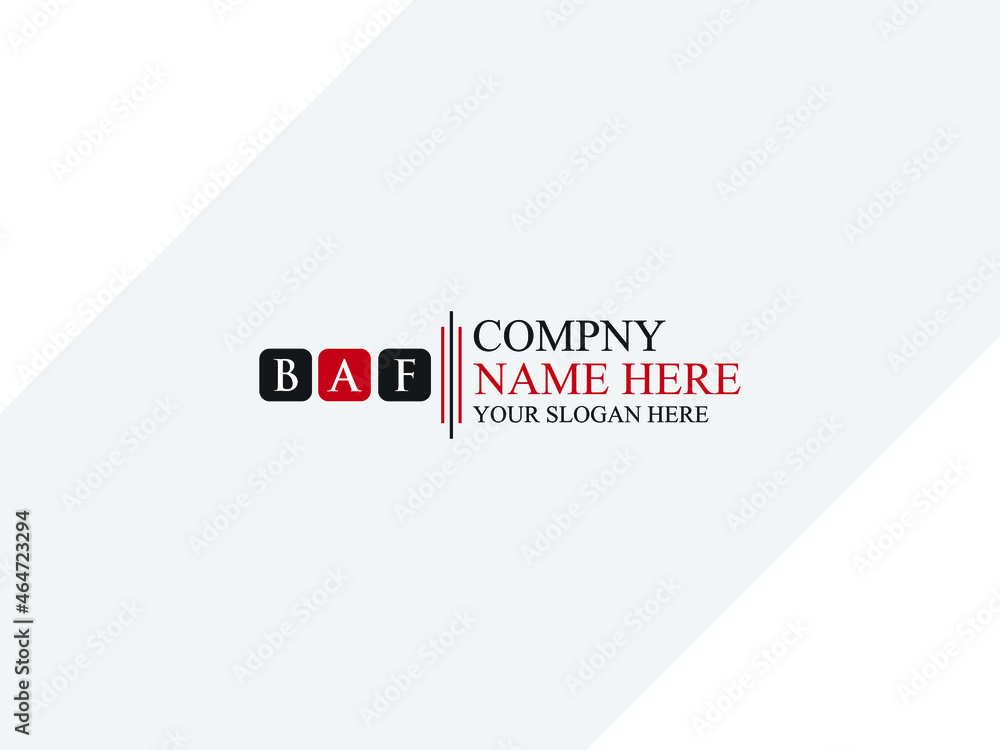 BAF Logo And Illustrations icon For New Business Stock Vector | Adobe Stock