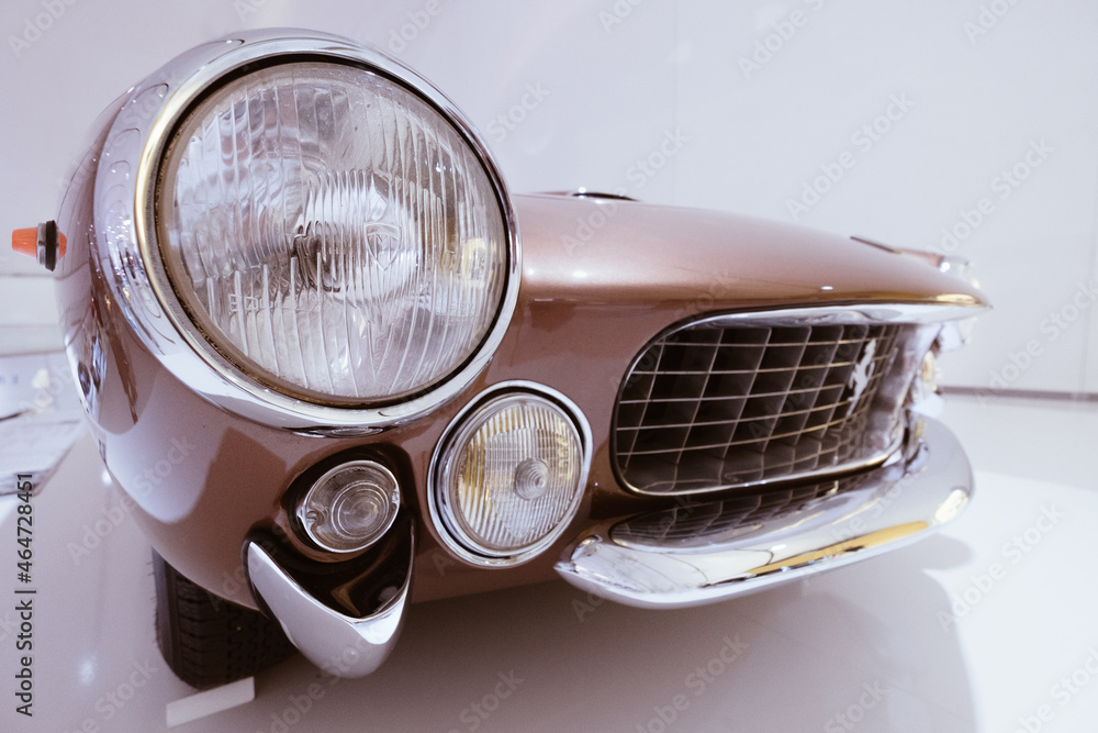 Modena, Italy - July 14, 2021: Ferrari 250GTL "Big eye" front light ...