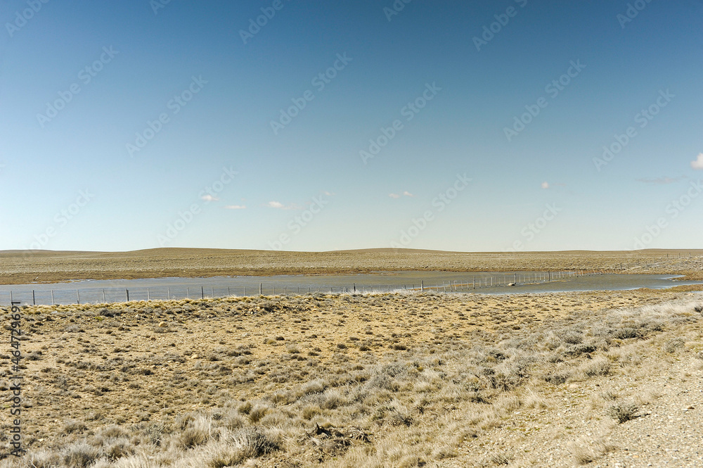 Arid steppes, grasslands and deserts of Argentine Patagonia Stock Photo | Adobe Stock
