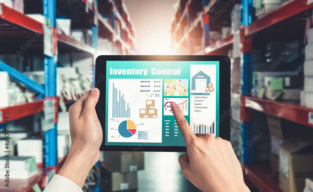 Warehouse management innovative software in computer for real time ...
